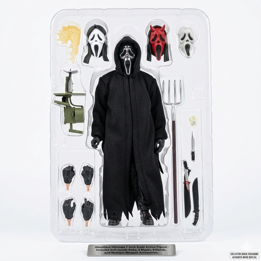 Scream: Ghostface Ultimate 7-Inch Scale Premium Articulated Action Fig ...
