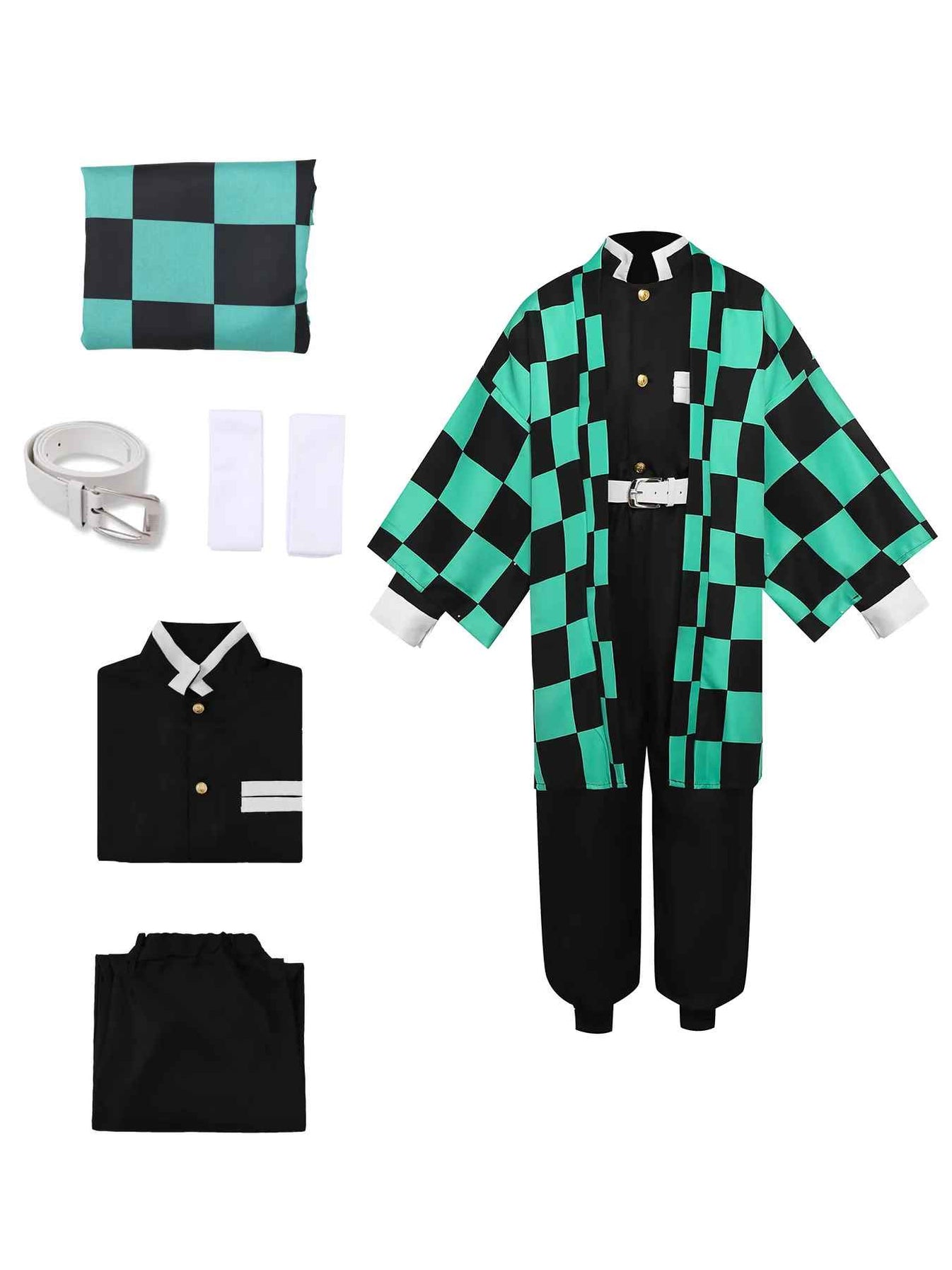 Tanjiro Kamado Cosplay Costume – Demon Slayer Anime Outfit – Geekzillaa
